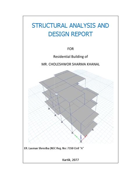 Etabs Report Sample Pdf Stairs Beam Structure
