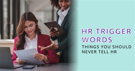 HR Trigger Words Things You Should Never Tell HR