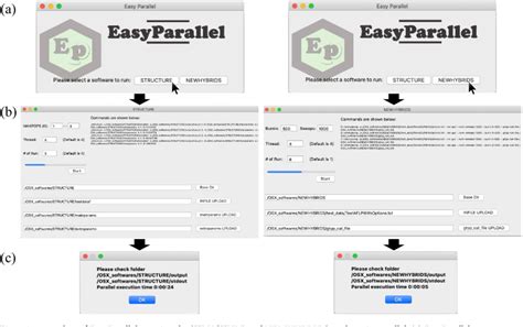 figure 1 from easyparallel a gui platform for parallelization of structure and newhybrids