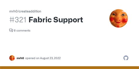 Fabric Support · Issue 321 · Mrh0createaddition · Github