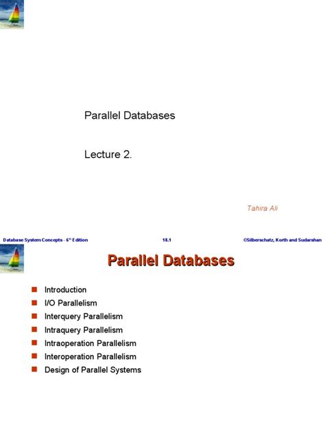 Lecture 2 Lecture Ppt 3456 Pdf Parallel Computing Databases