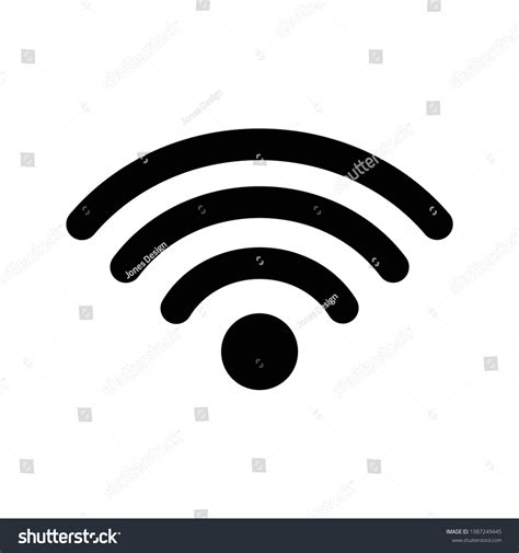 Illustration Wifi Network Icon Outline Style Stock Vector Royalty Free 1987249445 Shutterstock