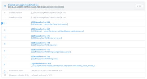 ios nsmutabledictionary inside jsonmodel exc bad access kern
