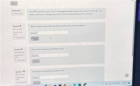 Solved Back Information P Flag Question Question Not Chegg Com