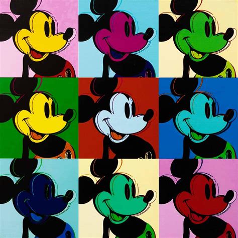 Andy Warhol Mickey Mouse 1986 Mutualart