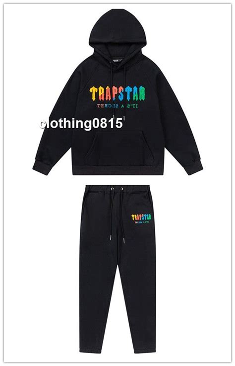 ₩37235에서 Trapstar 디자이너 까마귀 트랩 스타 재킷 트랙 슈트 남성 기술 트랩 스타 트랙 정장 Homeie 유럽 미국 럭비 2 조각 세트 여성 긴 소매 자수