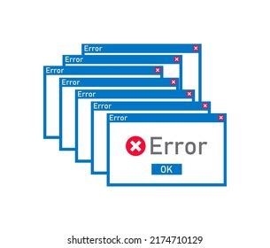 Classic Window Alert Dialog Box System Stock Vector Royalty Free 1420178738 Shutterstock