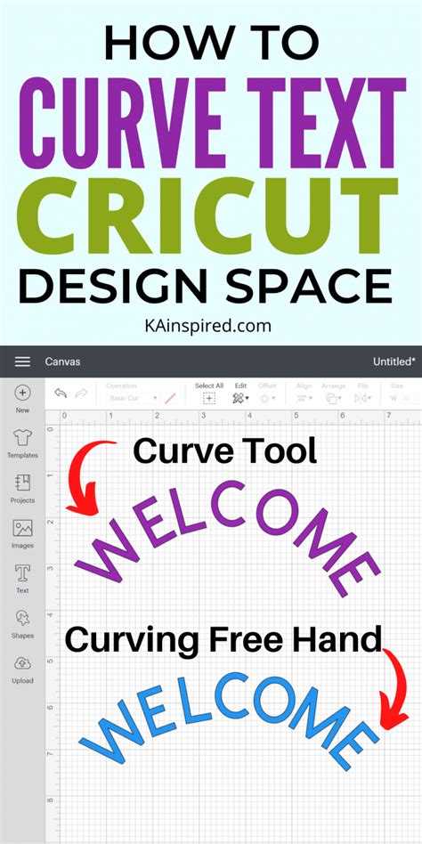 CURVE TEXT IN CRICUT DESIGN SPACE KAinspired