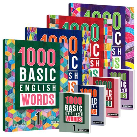 进口原版新版 1000 2000 4000词basic English Words 1 2 3 4级全套ket核心词汇教材常见词英语小学英语单词大全教辅书籍适用词典 虎窝淘