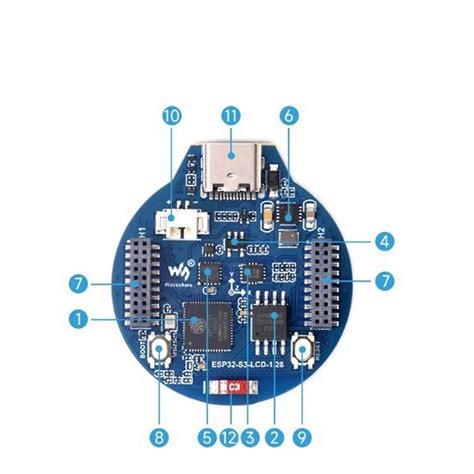 esp32 s3 development board integrates gc9a01 display driver chip 32