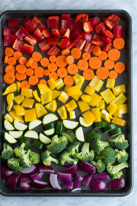 Oil Free Rainbow Roasted Vegetables Recipe In 2020