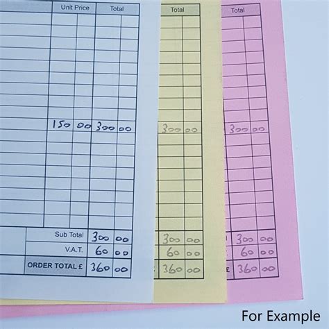 Triplicate 3 Part Ncr Books