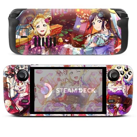Steam Deck貼紙 防刮保護膜 動漫卡通美少女主題貼紙環保不留輕薄膠彩貼 保護貼 痛貼 蝦皮購物