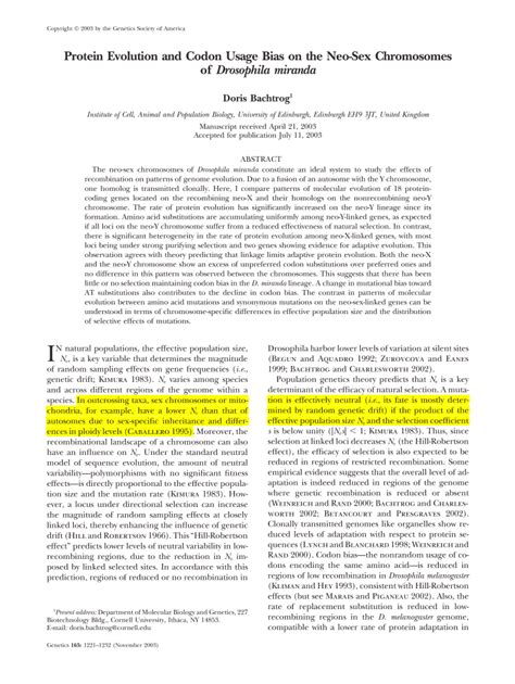 Fillable Online Protein Evolution And Codon Usage Bias On The Neo Sex Fax Email Print