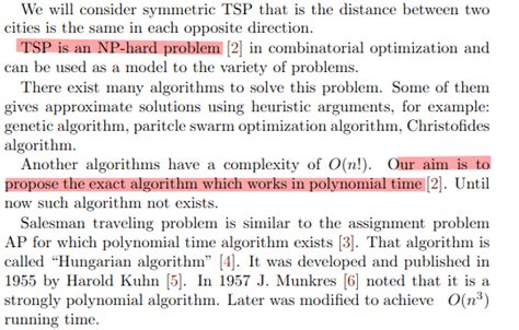 Complexity Classes A Paper Claiming That Optimization Version Of Symmetric Tsp Can Be Solved