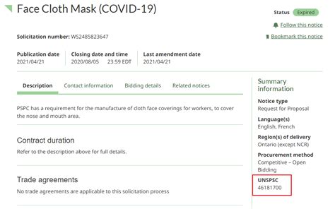 Finding And Using Unspsc Codes Canadabuys