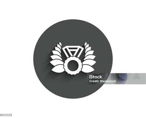 월계관 화 환 간단한 아이콘입니다 우승자 메달 기호입니다 1에 대한 스톡 벡터 아트 및 기타 이미지 1 경쟁 고급 Istock