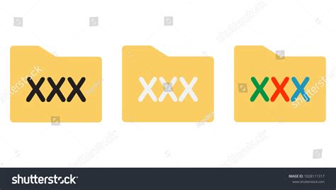 Porn Icon Set Vector Stock Vector Royalty Free 1028111317 Shutterstock