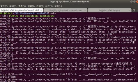GazeboDrone Make Error Microsoft AirSim Discussion GitHub