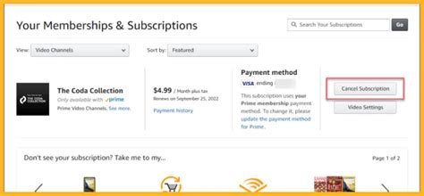 How To Cancel Amazon Prime Video Subscription In