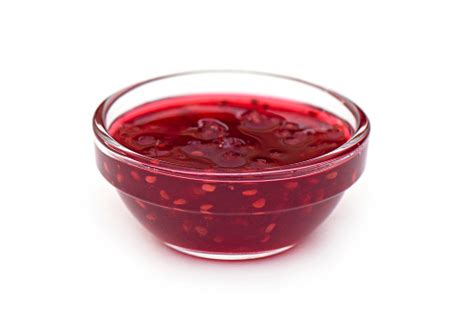 라즈베리 잼 에 유리 그릇 흰색에 고립 된 액체 잼 측면 보기 텍스트에 대 한 공간을 배치 딸기에 대한 스톡 사진 및 기타 이미지 Istock