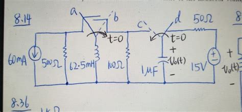 Solved 8 14 The Two Switches In The Circuit Seen In The Chegg