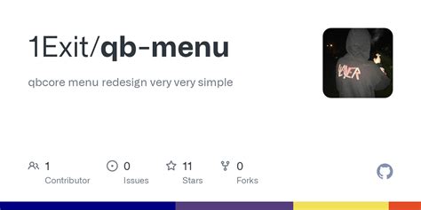 GitHub Exit Qb Menu Qbcore Menu Redesign Very Very Simple