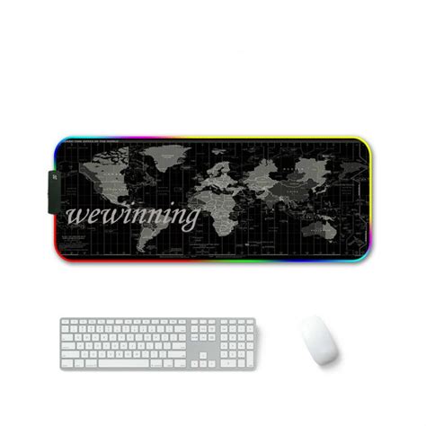 Large Size Colorful Luminous Rgb Gaming Mouse Pad Vicedeal