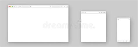 Browser Window Blank Stock Illustrations 4803 Browser Window Blank
