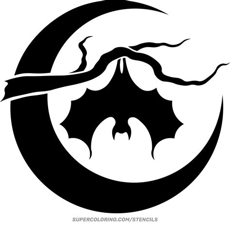Stencil Of Halloween Bat Free Printable Papercraft Templates