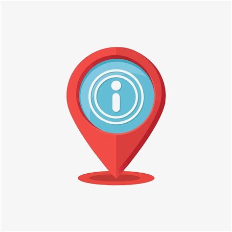 빨간색 핀 위치 아이콘 프리미엄 벡터
