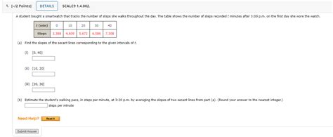 a find the slopes of the secant lines corresponding