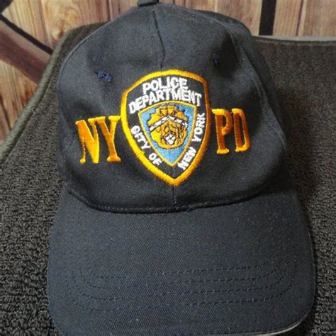 Nypd Embroidered City Logo Patch Ball Cap~euc~hook Loop Back~police