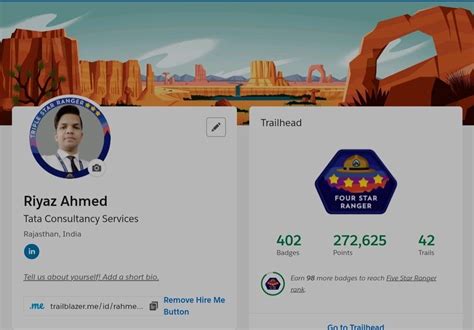 Riyaz Ahmed ☁️ On Linkedin Ranger Salesforce Trailhead Fourstarranger Salesforceohana