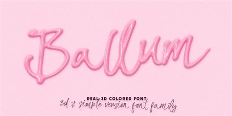 BALLUM OTF D Script Color Font