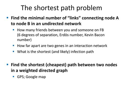 ppt biological networks analysis introduction and dijkstra s algorithm powerpoint presentation