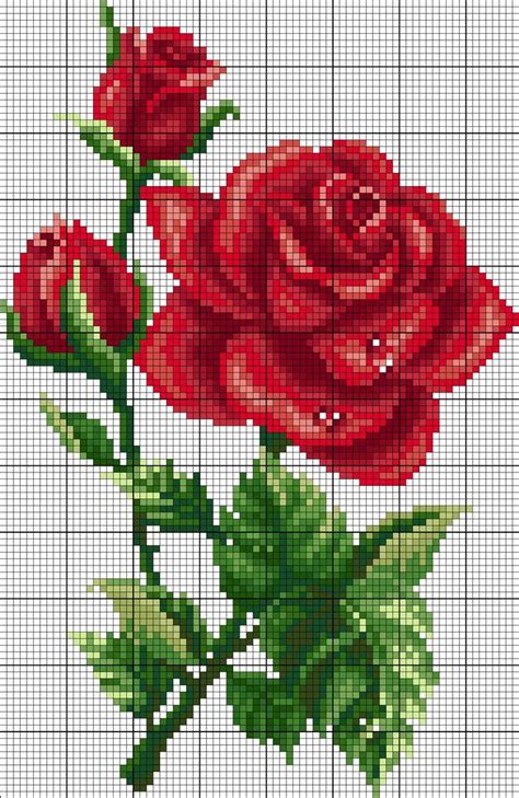 Схемы цветов вышивка крестом схемы
