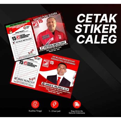 Jual Stiker Caleg Stiker Pemilu 2024 Sticker Caleg Pemilu Presiden Dpr