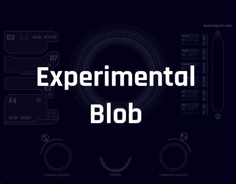 experimental blob visual experience trailer behance