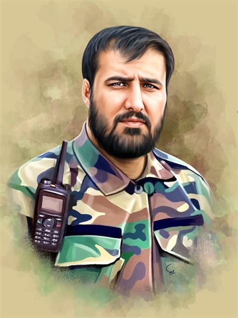 تصویرسازی چهره شهید مهدی بختیاری