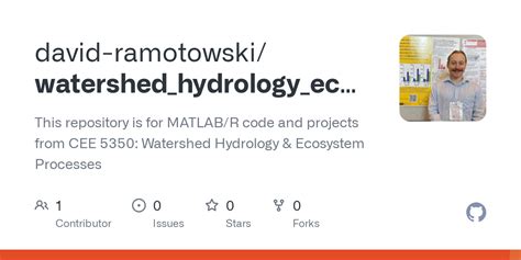 Github David Ramotowski Watershed Hydrology Ecosystem Processes This Repository Is For Matlab