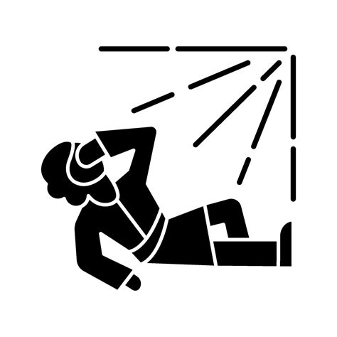 Paul Conversion Black Glyph Icon Apostle Saul Become Christians Man