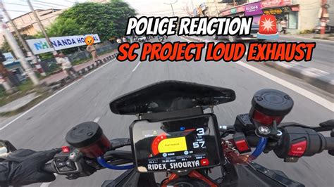 Police Reaction 😡 On My Ktm Duke 390 Loud Exhaust Sc Project Sound ☠️🤣