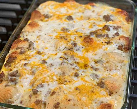 Biscuits And Gravy Breakfast Casserole Easy Recipes Idea