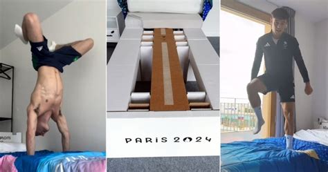 Athletes Test Out ‘anti Sex Cardboard Beds For The 2024 Paris Olympics