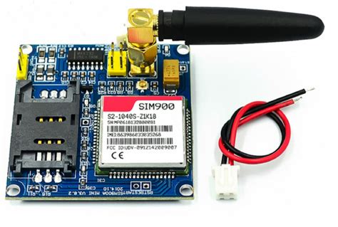 Модуль Gsm Sim900 для Arduino с антенной поддержка частот 850 900 1800 1900 МГц питание 5В