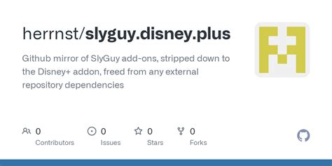 GitHub Herrnst Slyguy Disney Plus Github Mirror Of SlyGuy Add Ons Stripped Down To The