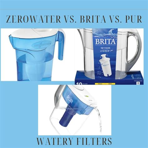 Zerowater Vs Brita Vs Pur 2023 Guide Watery Filters