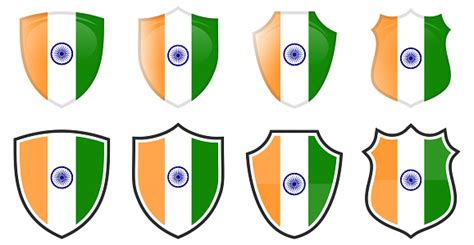 방패 모양의 수직 인도 플래그 네 개의 3d 및 간단한 버전 인도 아이콘기호 0명에 대한 스톡 벡터 아트 및 기타 이미지 0명 3차원 형태 광고 Istock