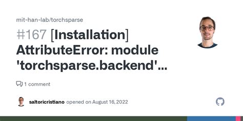 Installation Attributeerror Module Torchsparse Backend Has No